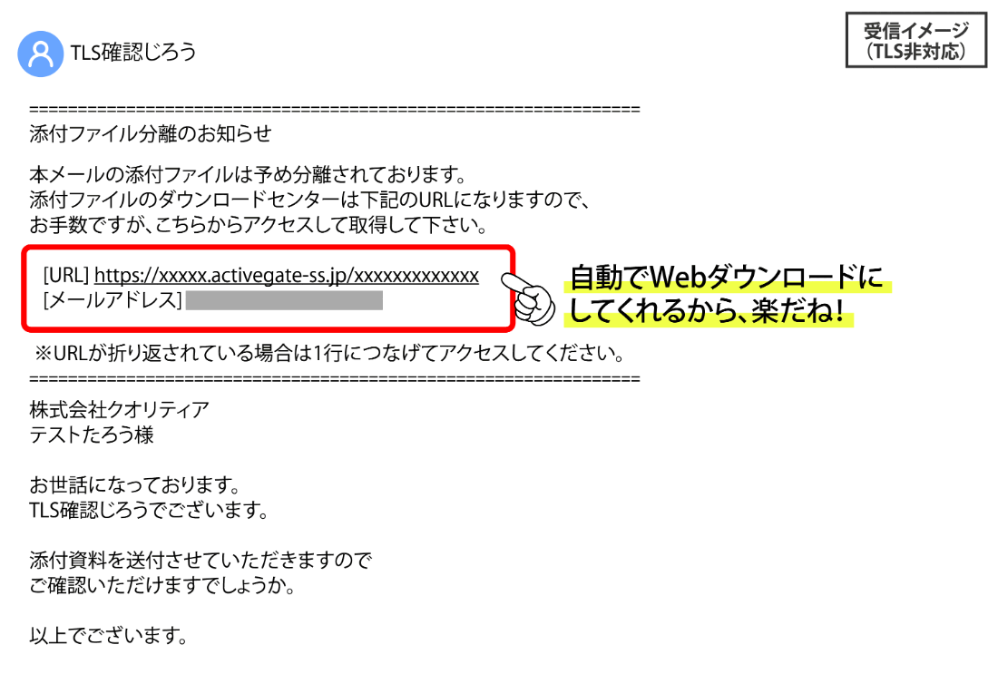 TLS確認機能 (PPAP対策) | Active! gate SS